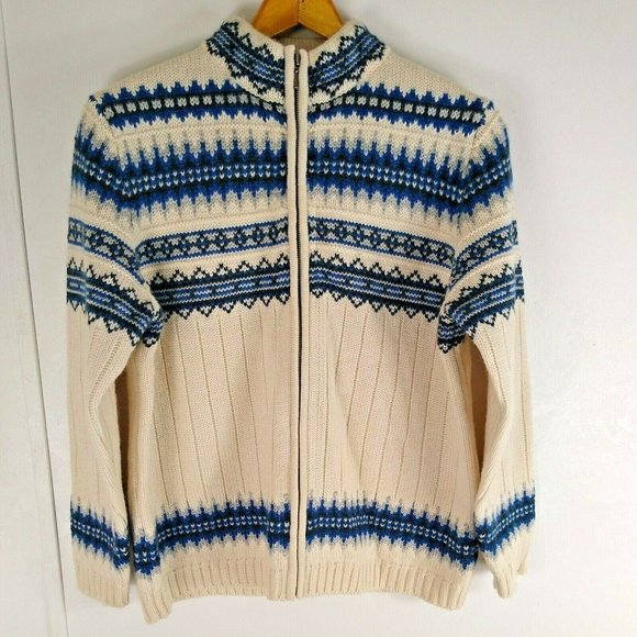 Lands' End | Sweaters | Womens Vintage Lands End Sweater Jacket Full ...